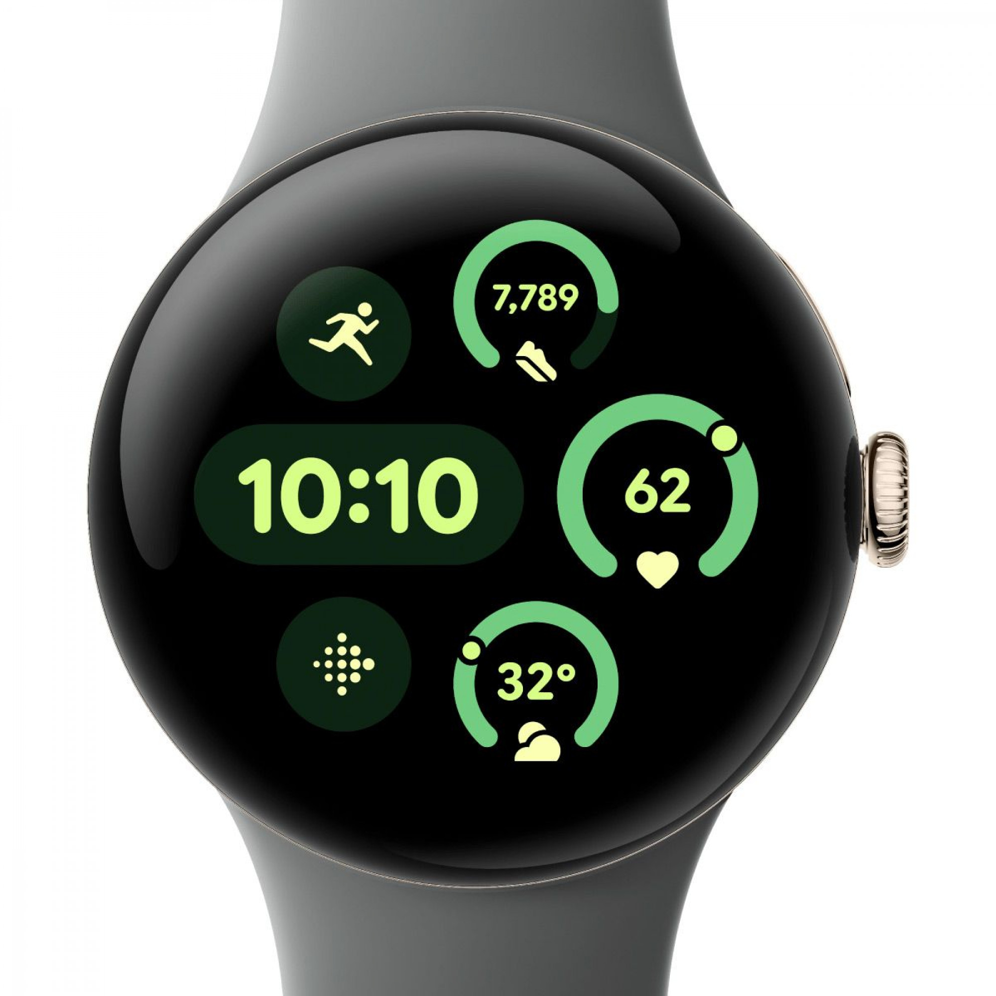 Google Pixel Watch 3 41 mm LTE Champagne Gold Aluminum Case/Hazel ...