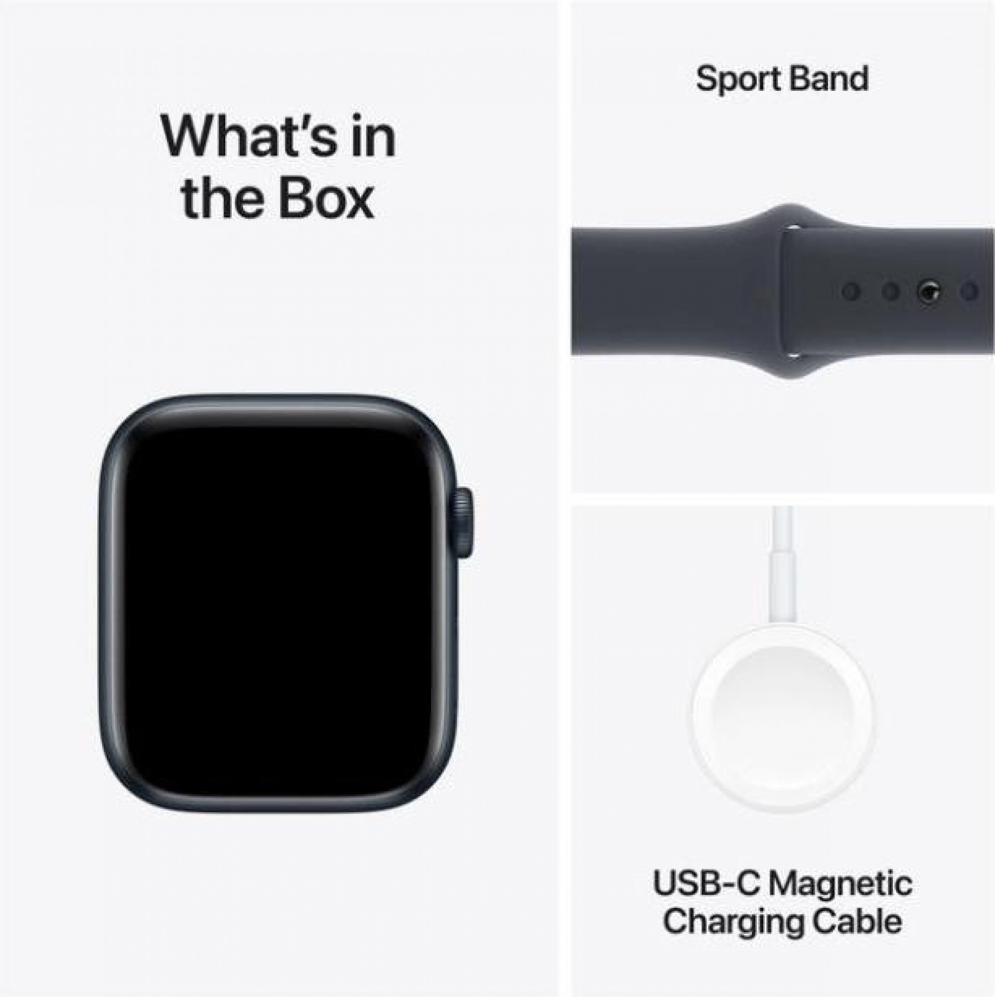 Apple Watch SE 2 GPS 44mm Midnight Aluminium Case w. Midnight Sport ...